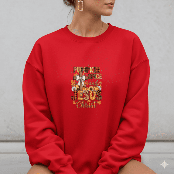 Fall Pumpkin Spice Jesus Cross Christian Faith Autumn Blessing ...