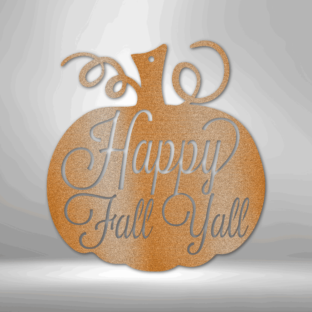 Fall Pumpkin Steel Sign Laser Cut Powder Coated Home & Office Metal ...