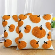 DecorX Fall Cushion Covers, 18x18 Inch Set of 4, Maple Leaf Autumn ...
