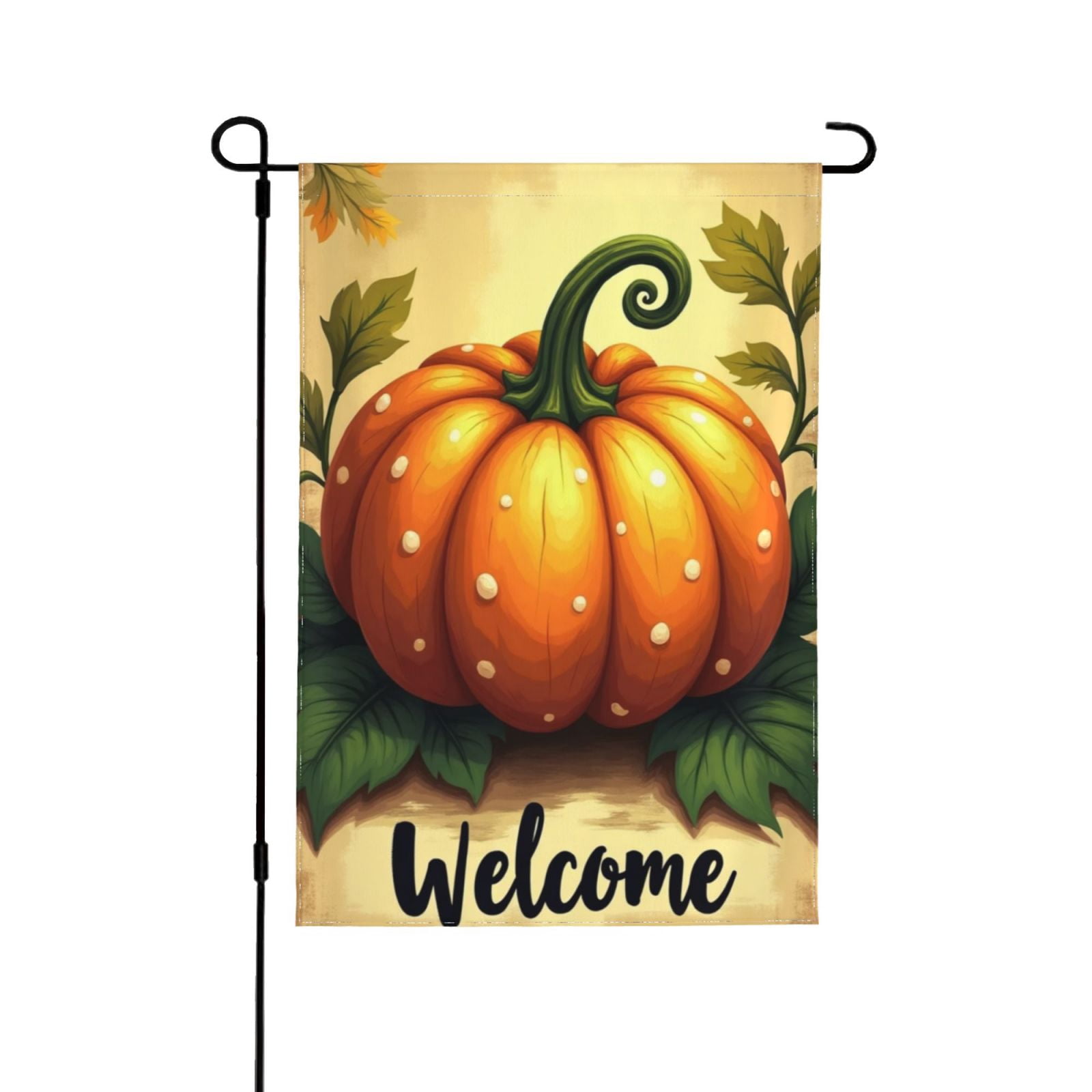 Fall Pumpkin Welcome-5 Garden Flag 12.5x18 Inch Double Sided For ...