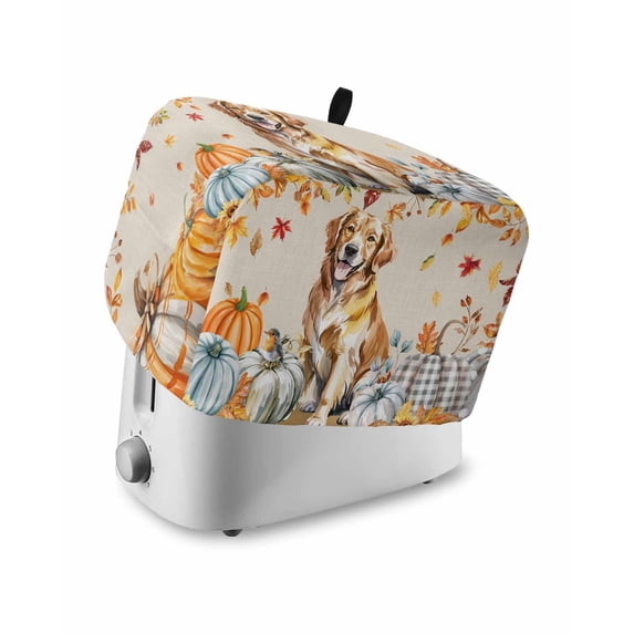 Fall Pumpkins Dog Small Toaster Cover 2 Slice, Kitchen Appliance Covers ...