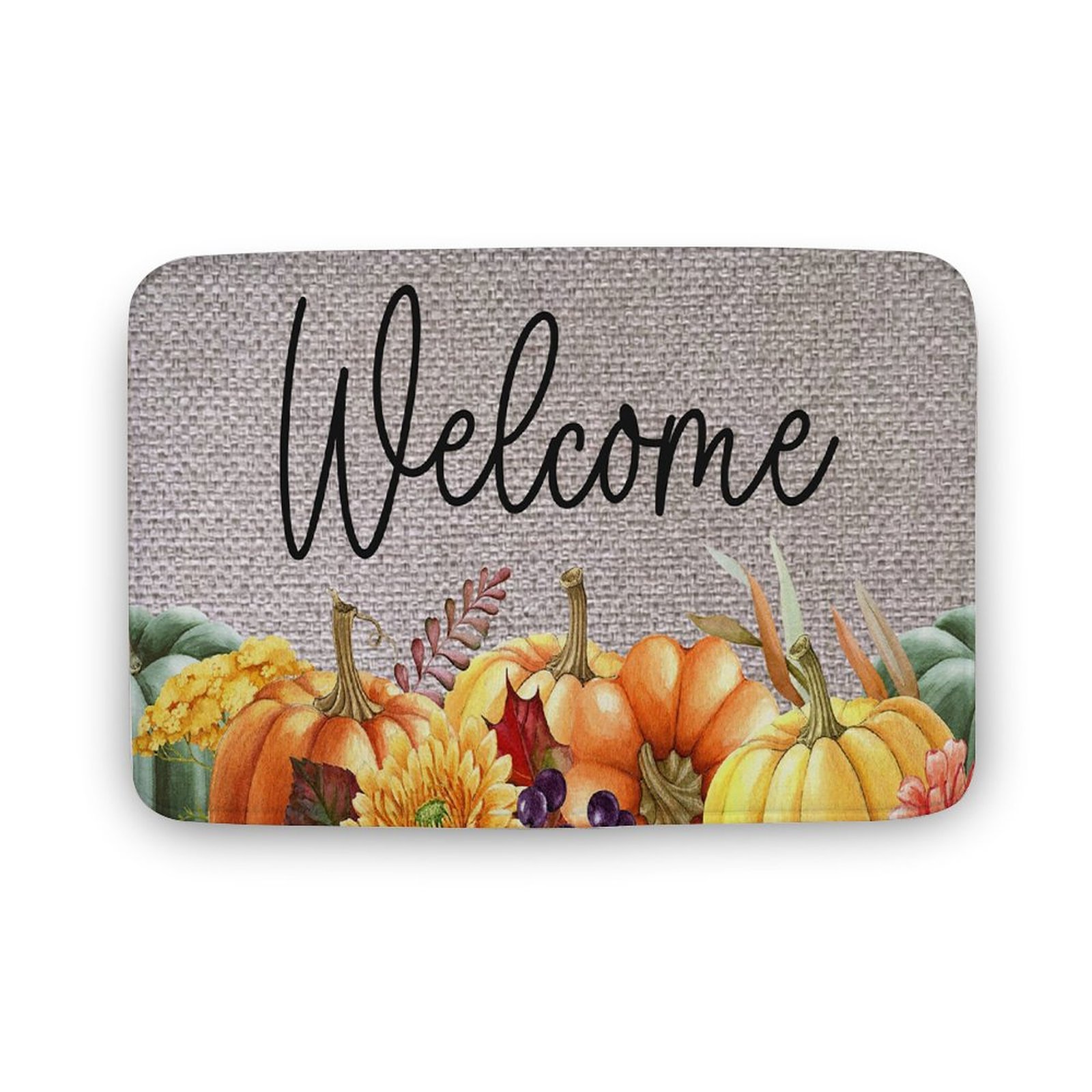 Fall Pumpkins Door Mat Sublimation, Fall Front Door Rug , Welcome Mat ...