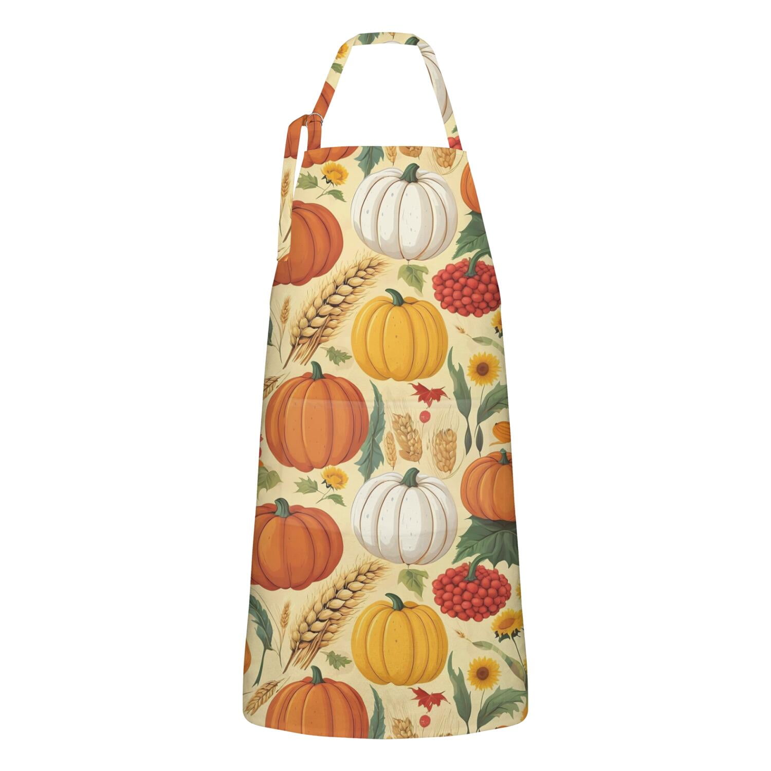Fall Pumpkins Sunflowers Autumn Pattern Apron-Garden Aprons for Women ...
