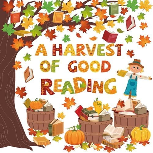 Fall Reading Bulletin Boards Book Tree Classroom Decorations Autumn ...
