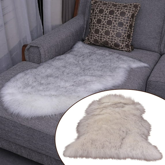 Fall Refresh 1X Floor Mat,Plush Carpet 40X60Cm,Solid Color Plush Rug ...