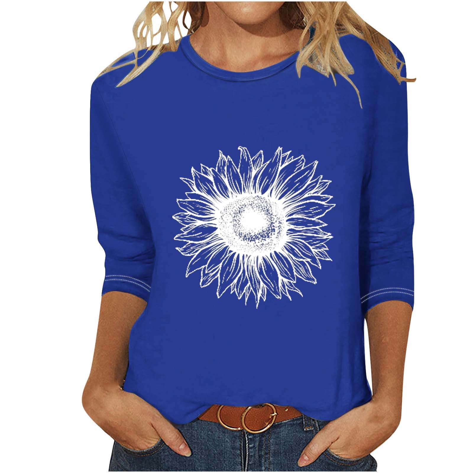 fall-saving-clearance-2024-quindos-3-4-sleeve-graphic-t-shirts-women