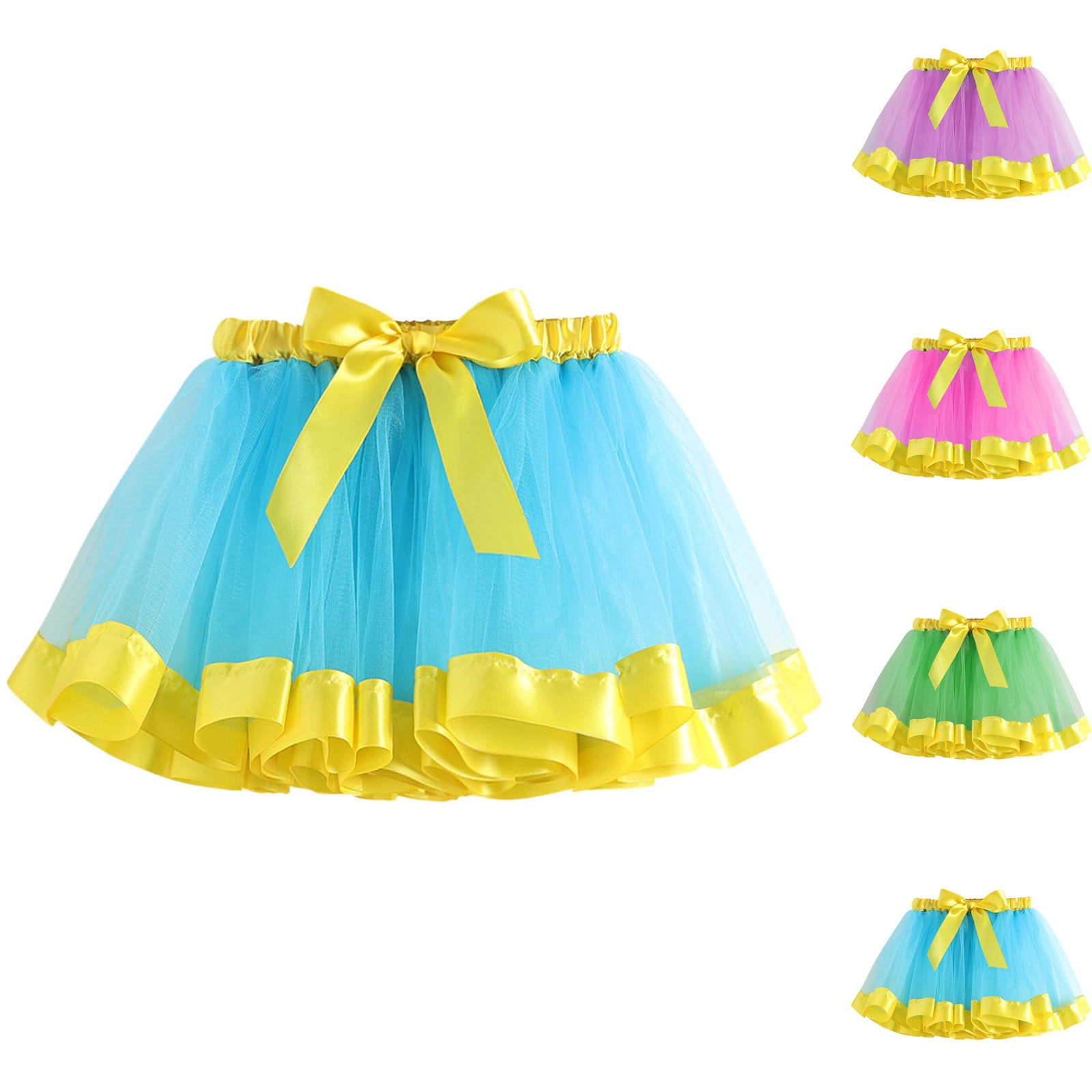 Fall Saving! HVOBTTY Toddler Tiered Mini Skirts, Kid's Party Short ...