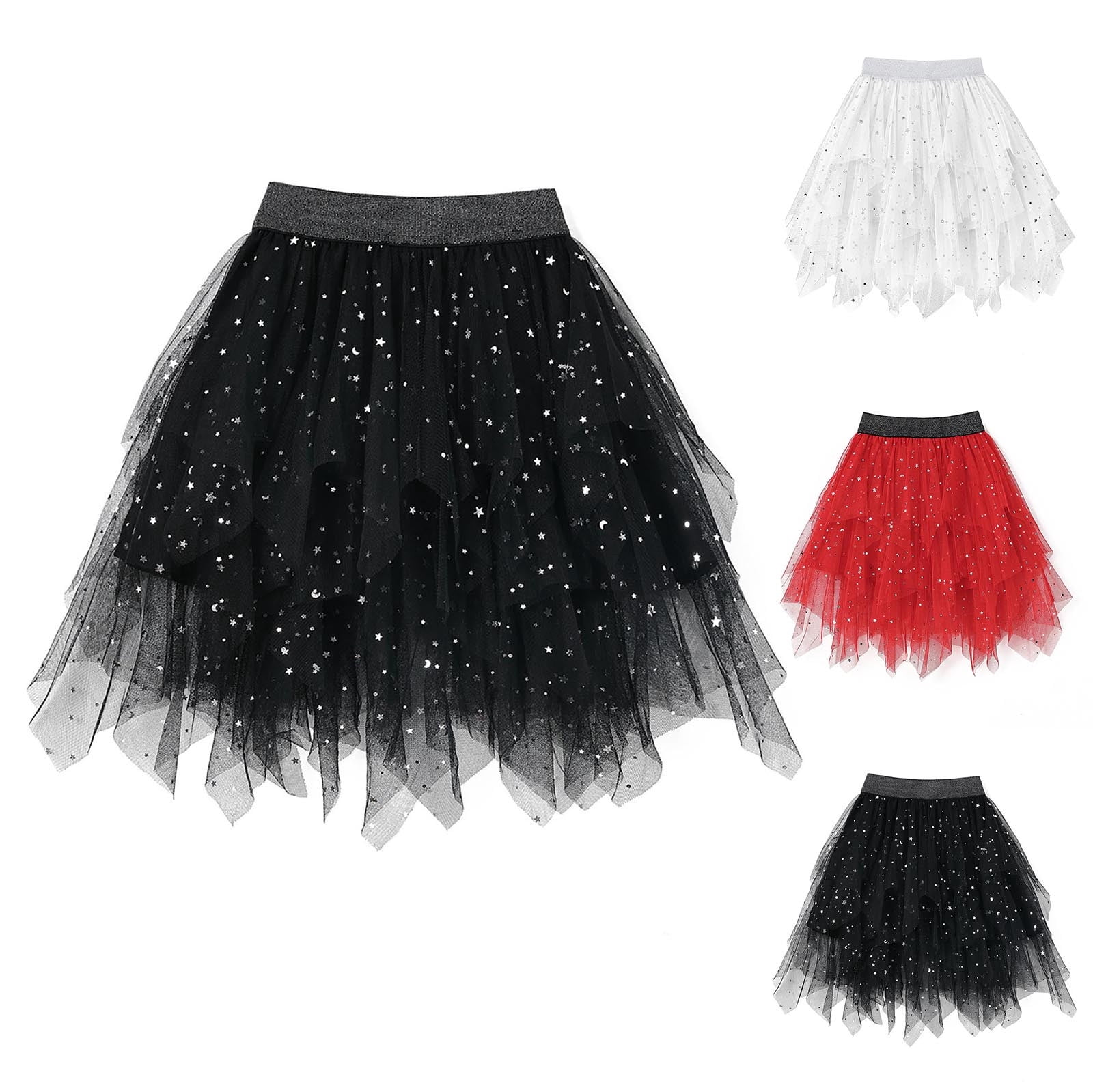 Fall Saving! HVOBTTY Toddler Tiered Mini Skirts, Kid's Party Short ...