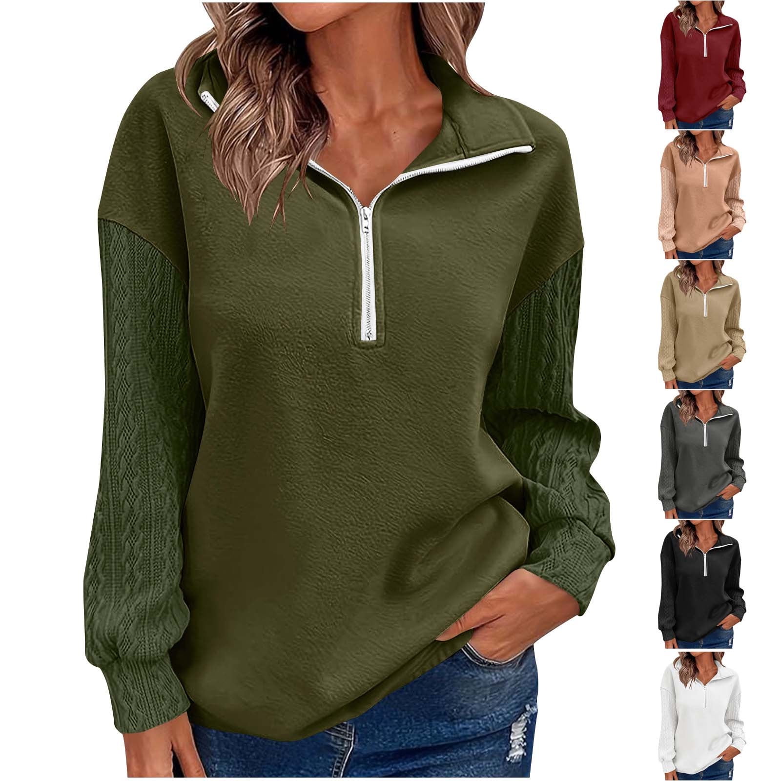 Fall Saving! HVOBTTY Women's Long Sleeved Sweatshirts, Fall and Winter ...