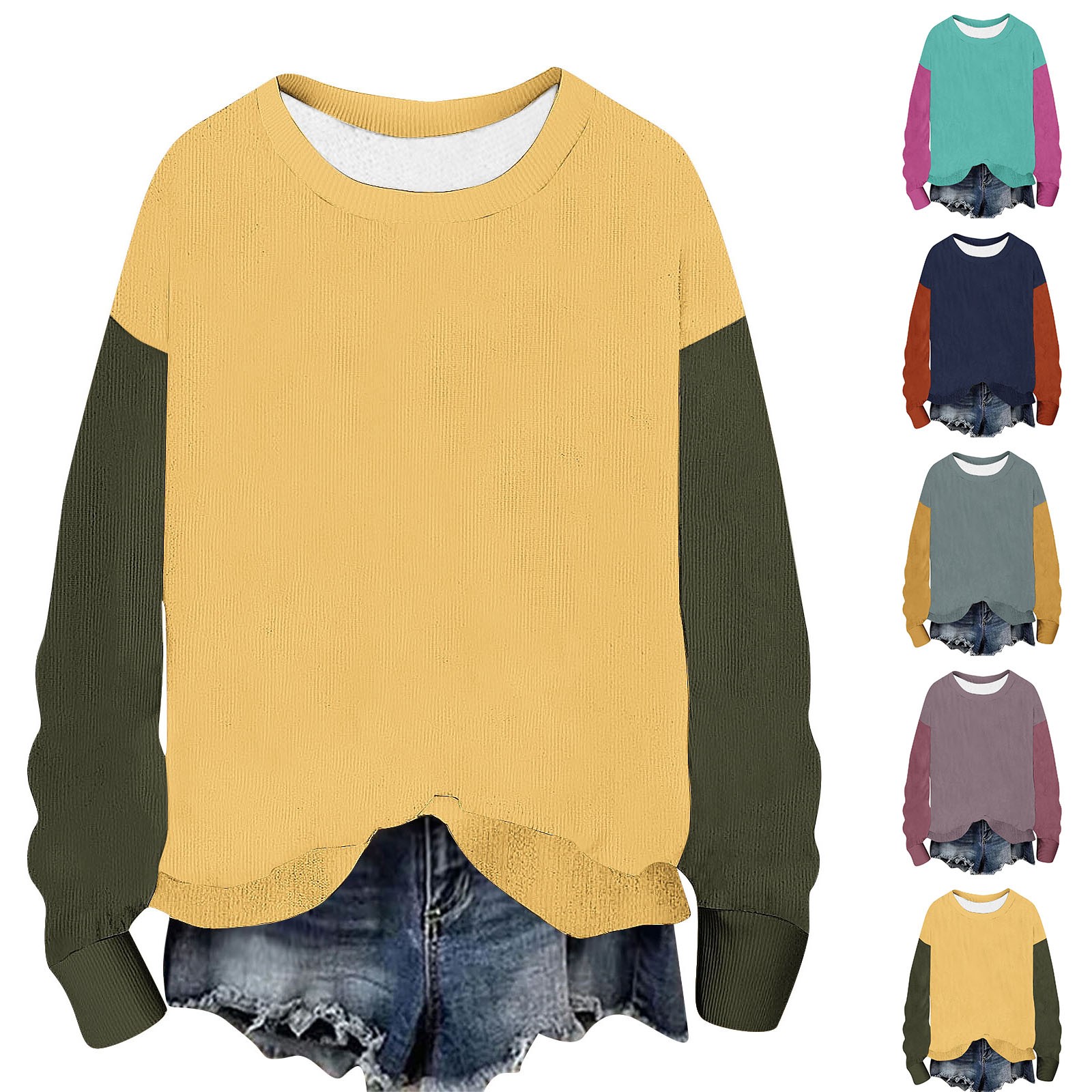 Fall Saving! HVOBTTY Women's Long Sleeved T Shirt, Fall Tops for Women ...