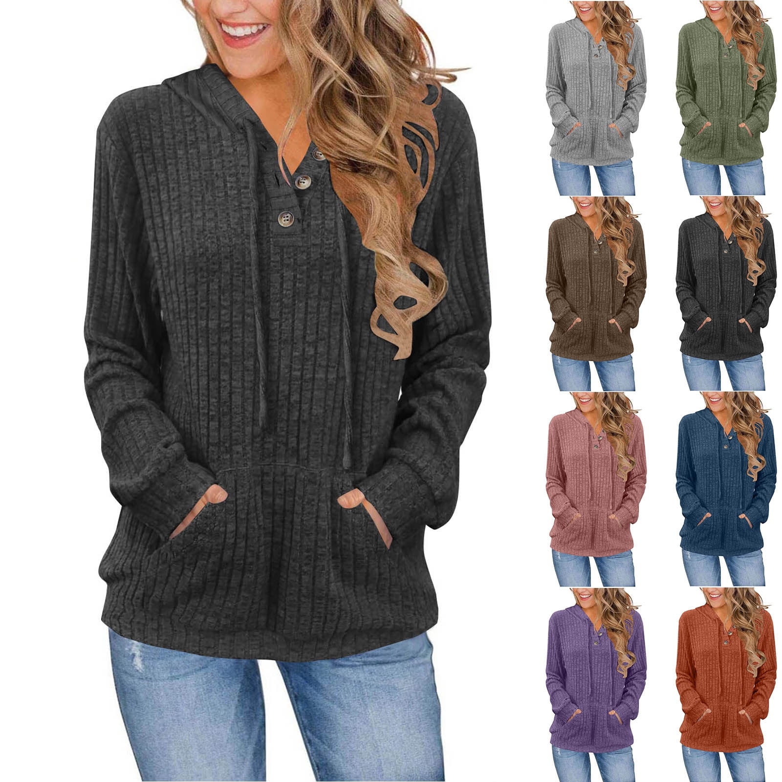 Fall Saving! HVOBTTY Women's Long Sleeved T Shirt, Fall and Winter Tops ...