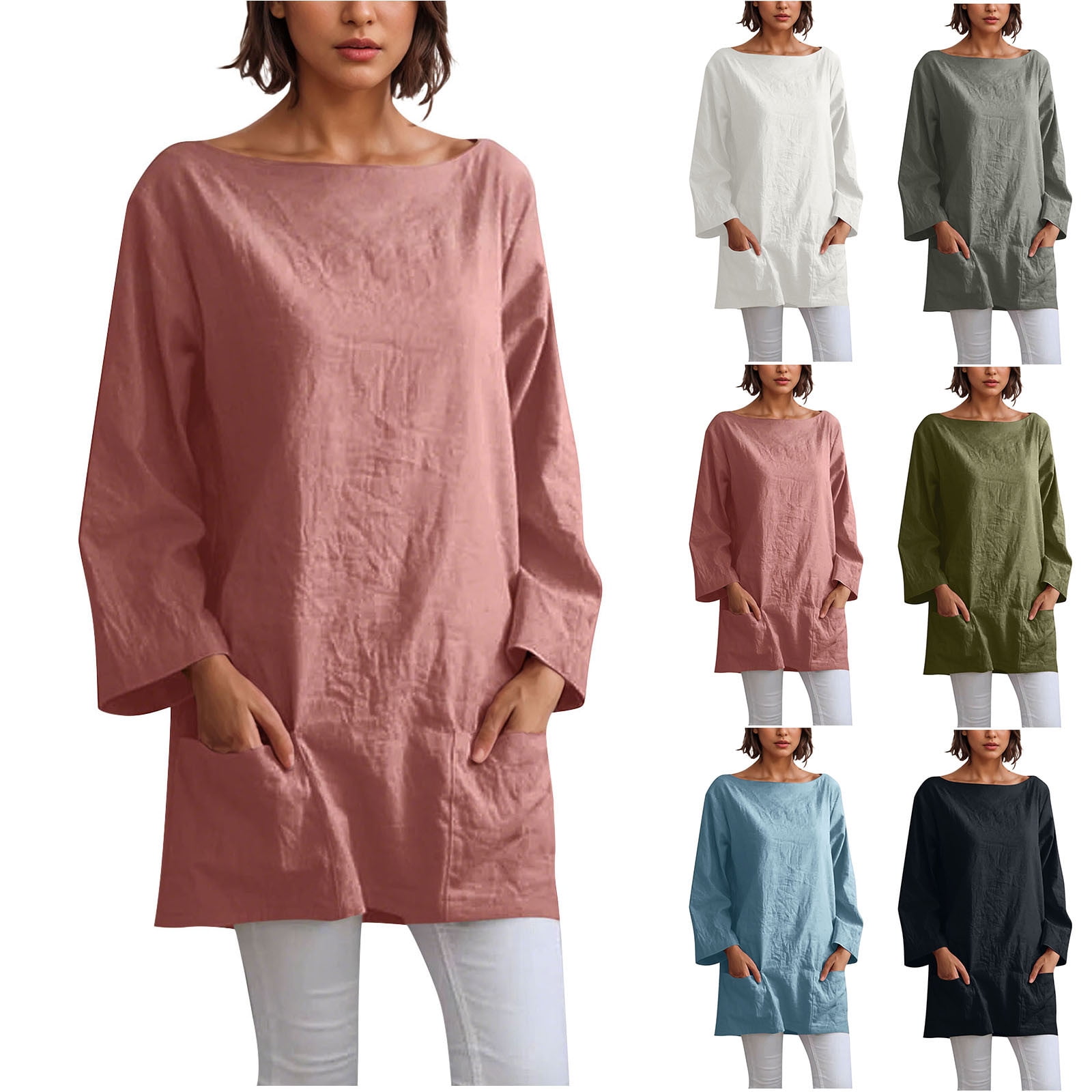 Fall Saving! HVOBTTY Women's Long Sleeved T Shirt, Fall and Winter Tops ...