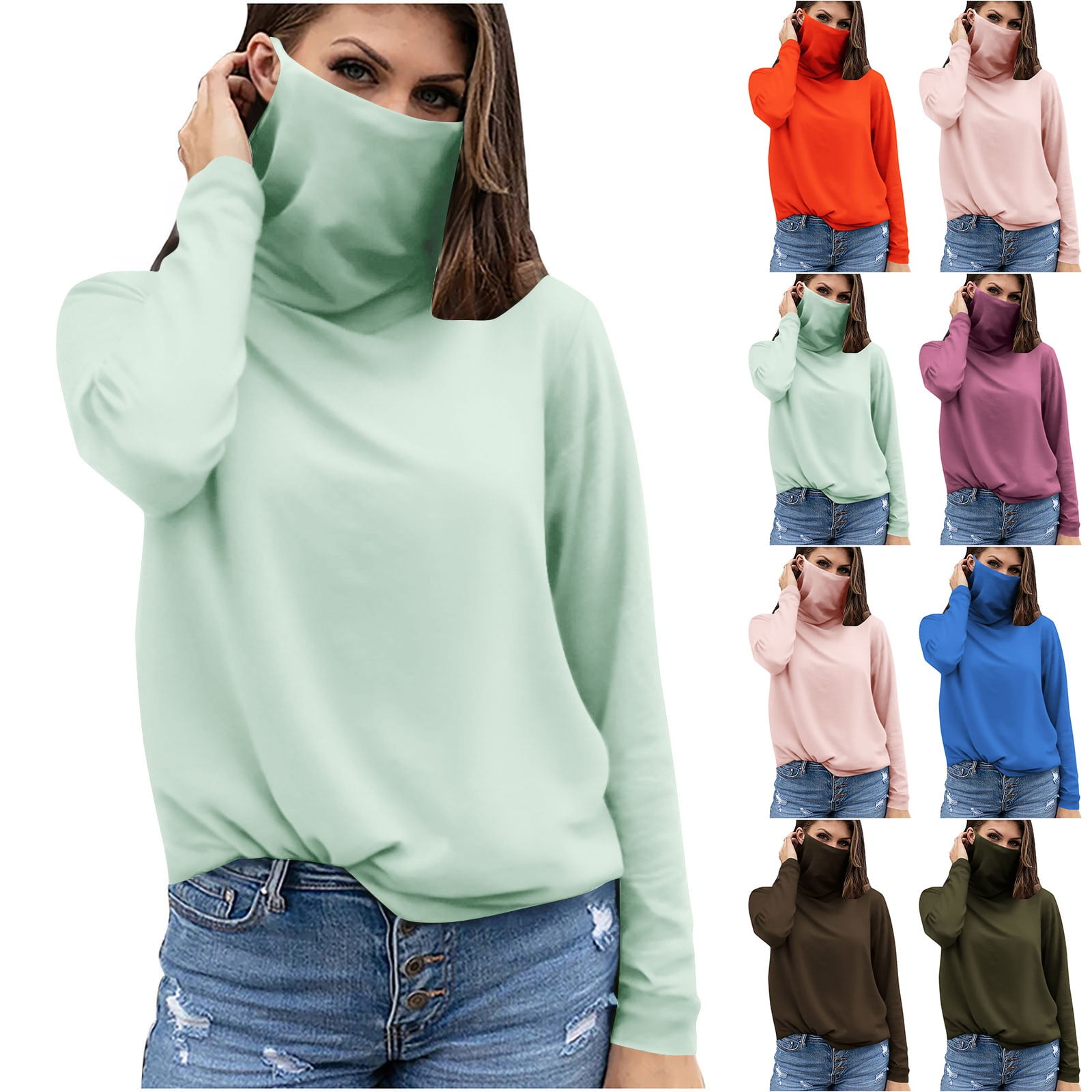 Fall Saving! HVOBTTY Women's Long Sleeved T Shirt, Fall and Winter Tops ...