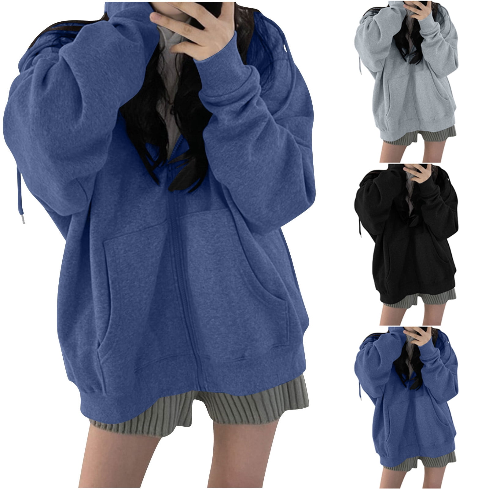 Fall Saving! HVOBTTY Women's Mid Length Jackets, Fall Coat for Women ...