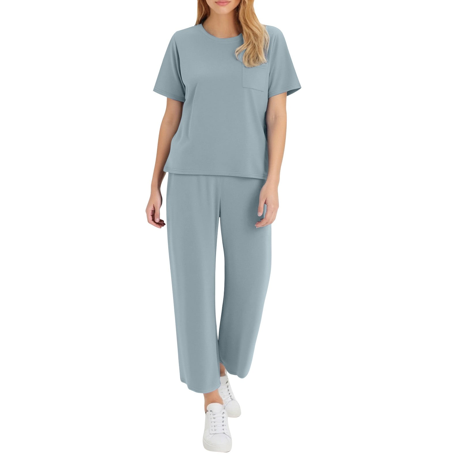 Outfits Set for Women Womens 2 Piece Sweatsuit Women Solid Two Piece ...