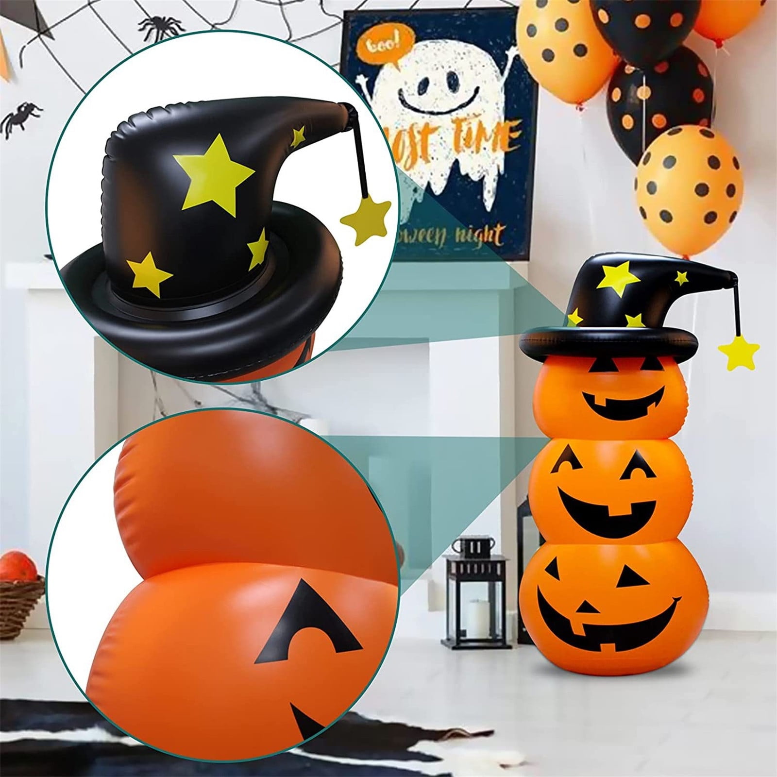 Fall Savings! Bixock Fall Pumpkins Decorations New Inflatable Halloween ...