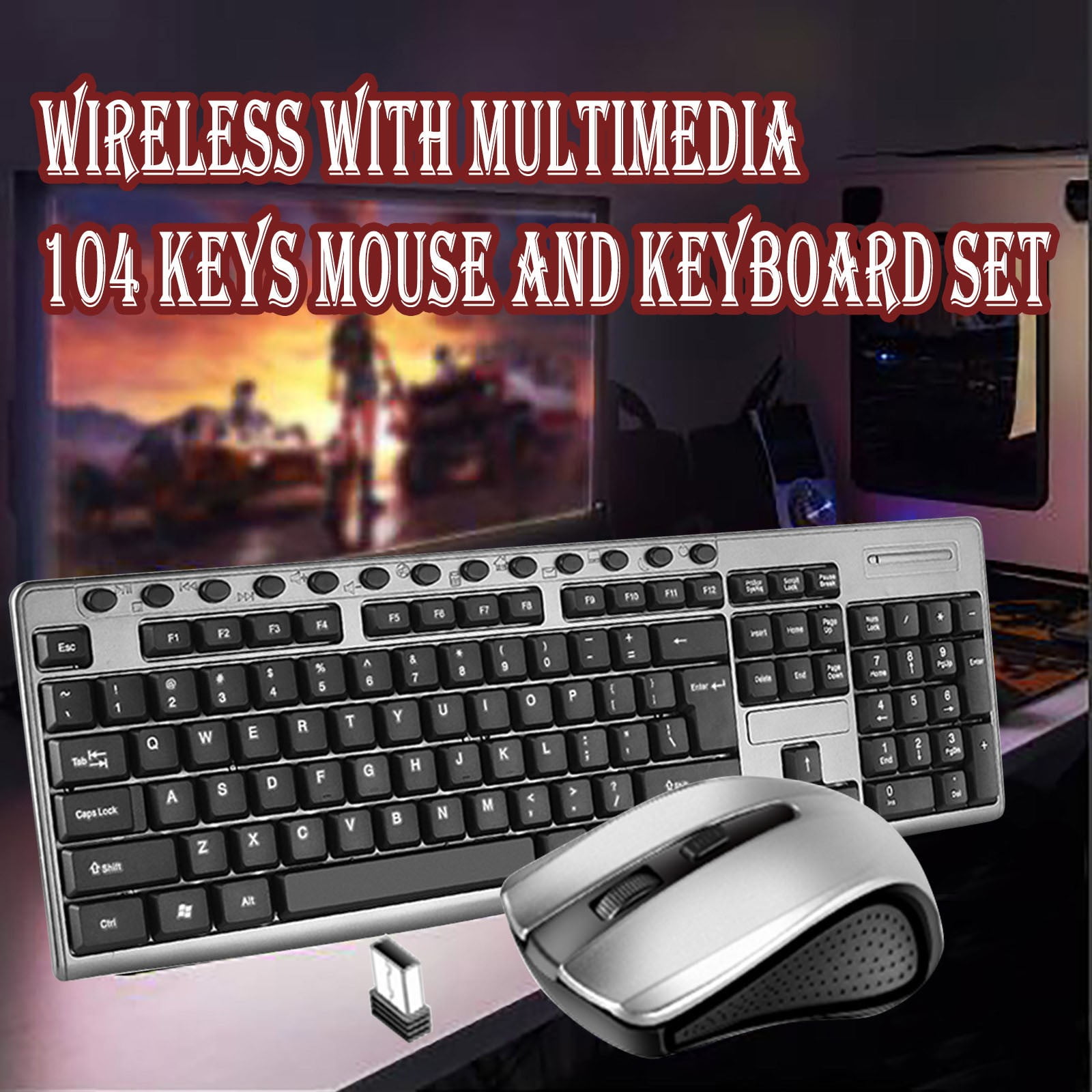 Fall Savings Clearance And With Multimedia 104 Set KB6600 Wireless ...