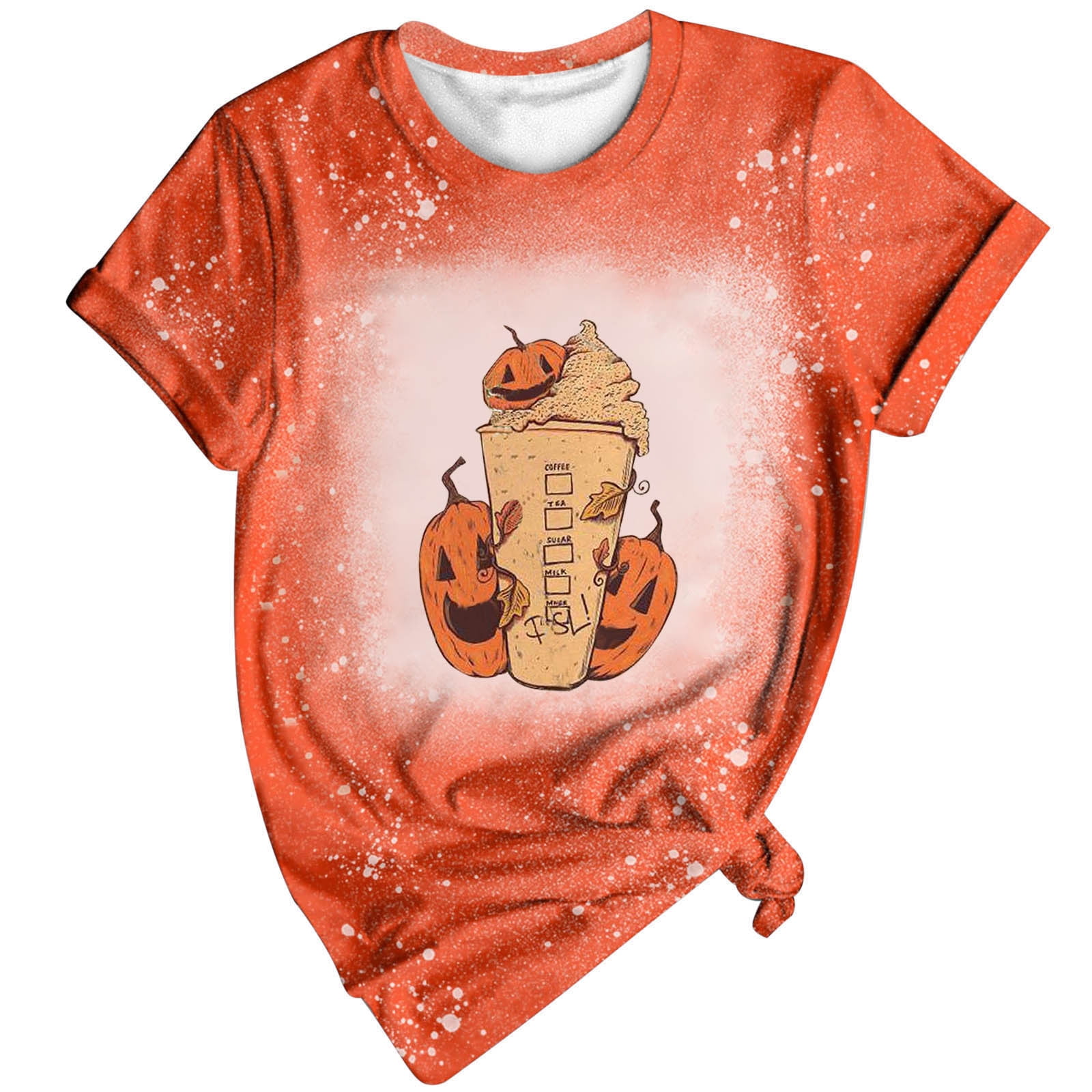 Fall Savings Clearance!ZQGJB Happy Fall Y'all Graphic Shirts for Women ...