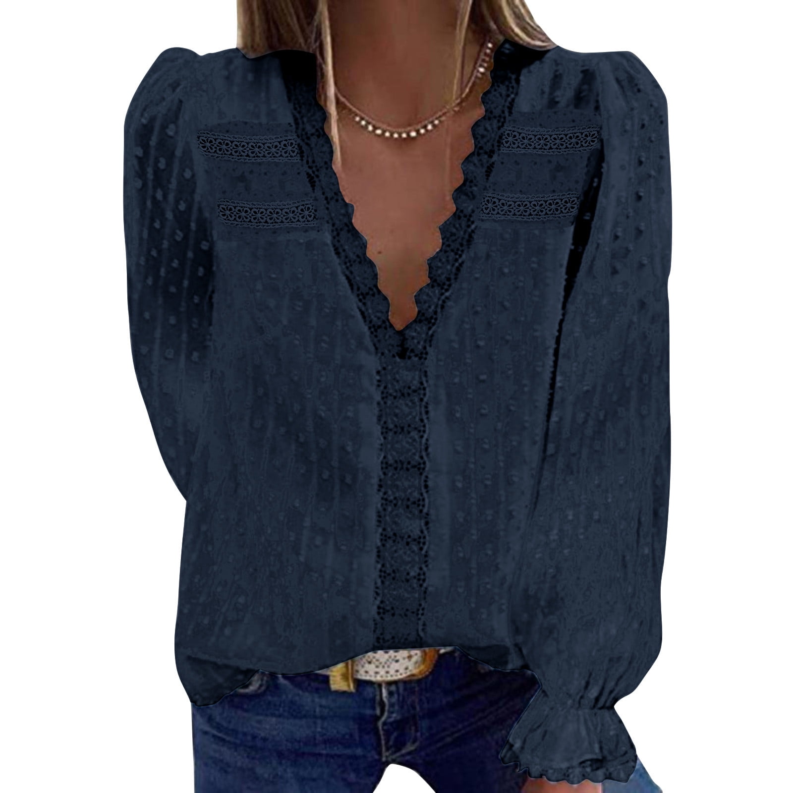 Fall Savings Clearance!gakvbuo Fancy Tops For Women Dressy Blouses Tops ...