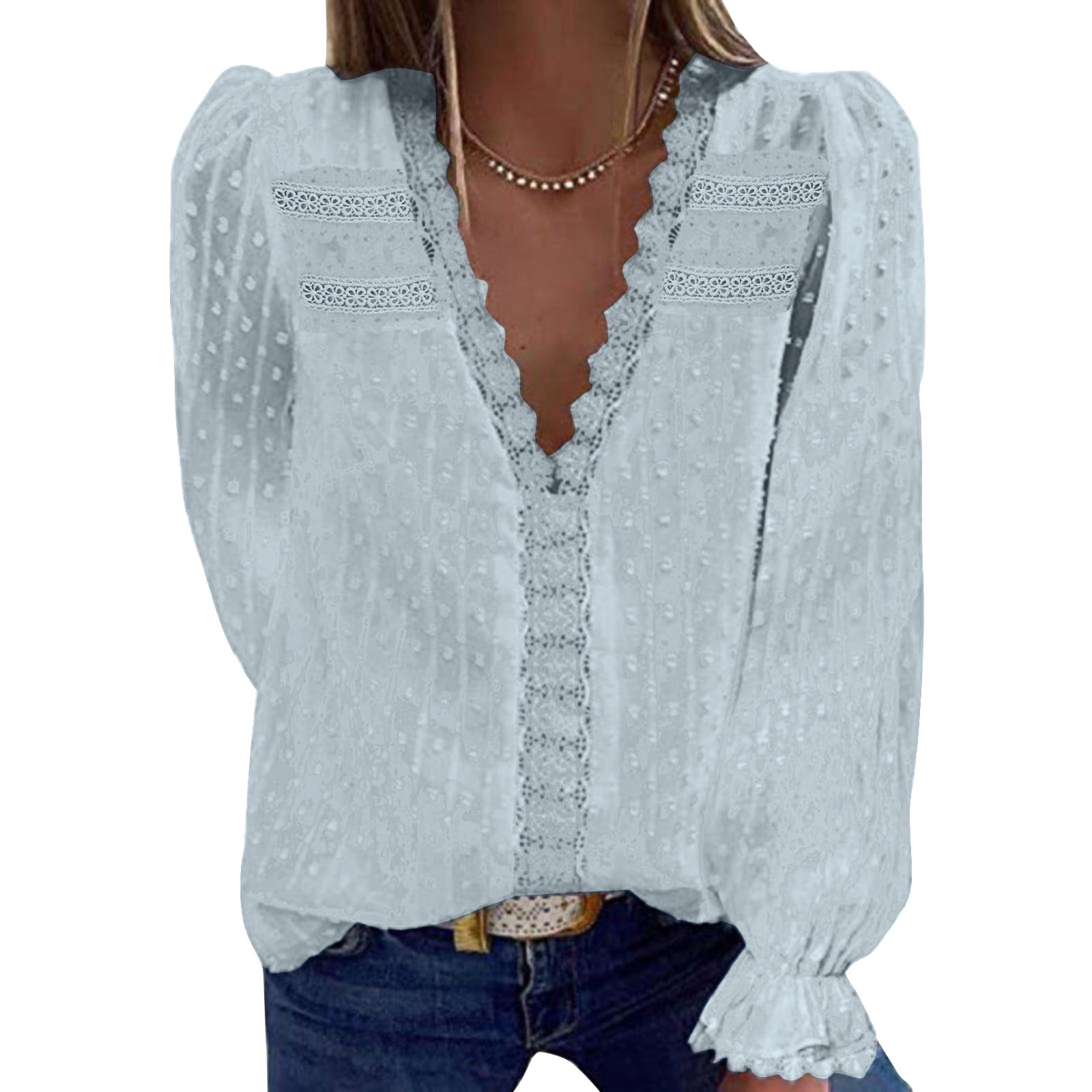Fall Savings Clearance!gakvbuo Fancy Tops For Women Dressy Blouses Tops ...