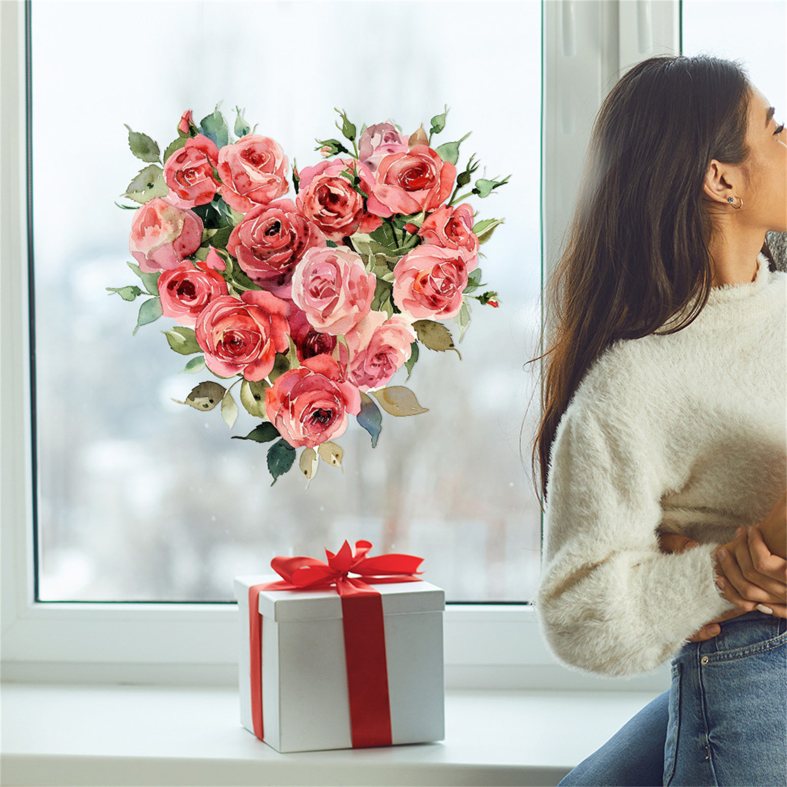 Fall Savings! Nrmrqz 2025 New Valentine's Day Love PVC Matte Stickers ...