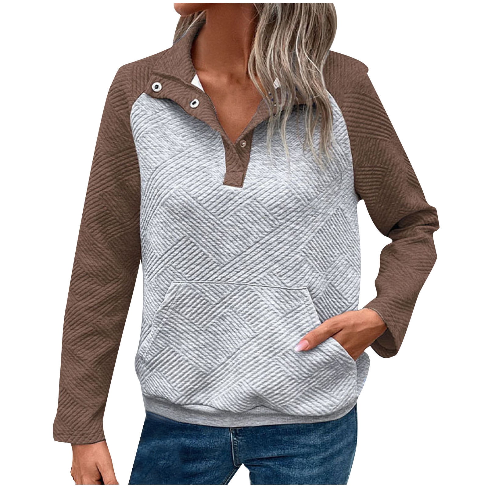 Fall Savings Pohista Autumn Clothing Women Pull Tops Womens Tops Fall ...