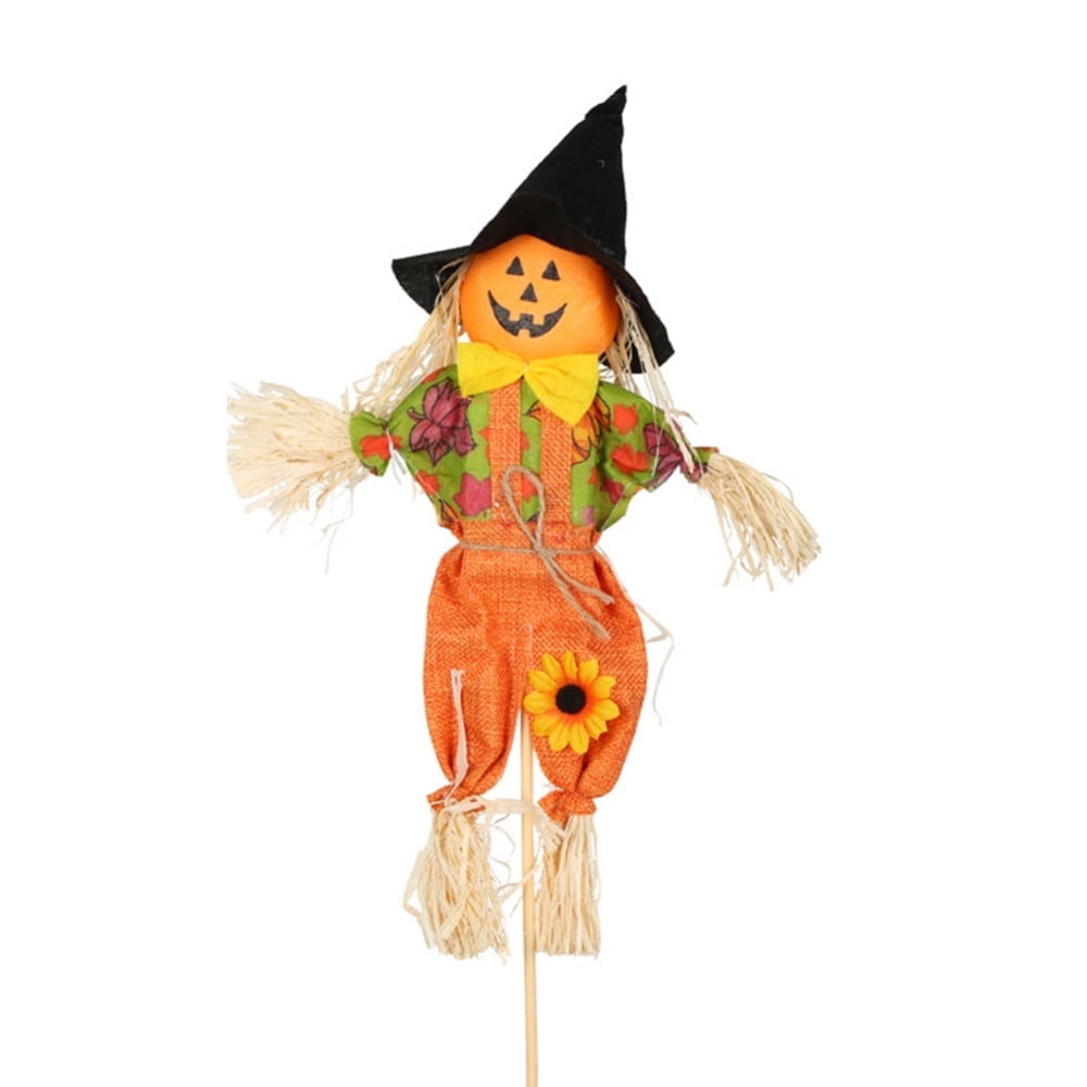 Fall Scarecrow Yard Stake Rustic Happy Harvest Scarecrow, Hanging Fall ...