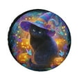 Fall Scary Cat Pumpkin Camper Spare Tire Cover Witch Black Cat ...