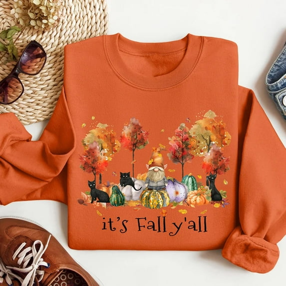 Fall Shirt, its Fall You All, Fall Leaves Shirt, Autumn Season Shirt ...