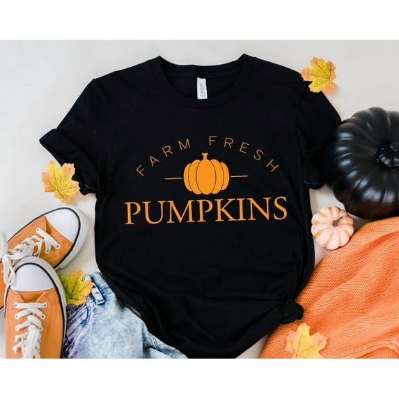 Fall Shirts - Fall Tees - Farm Fresh Pumpkins Shirt - Thanksgiving Tee ...