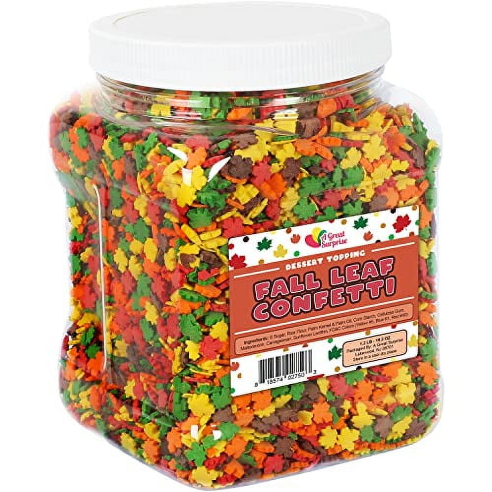 Fall Sprinkles Bulk - 1.2 LB Bulk - Thanksgiving Leaf Confetti - Autumn ...