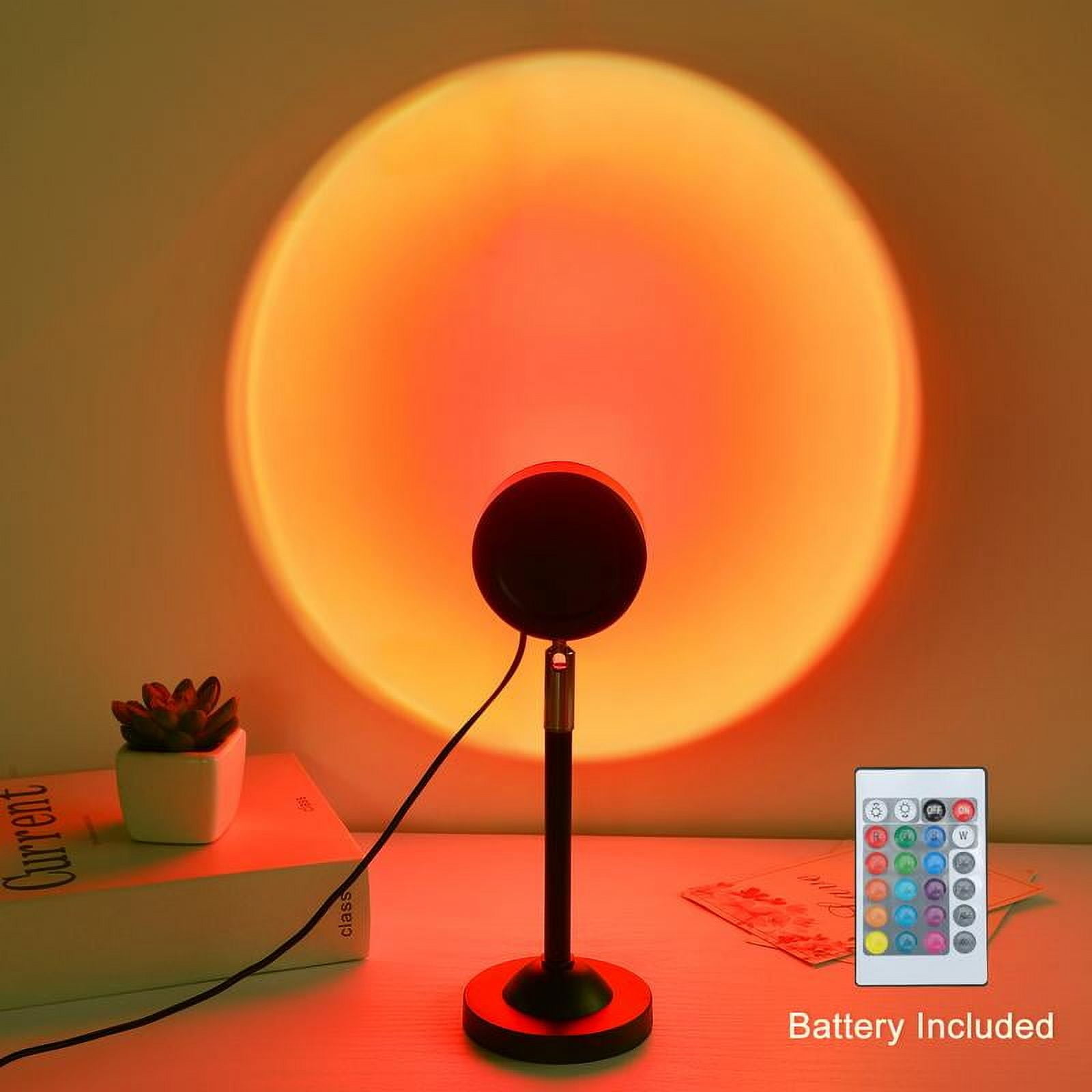 Fall Sunset Lamp Projector Light 180° Adjustable Sunset Mood Lamp, 4 ...