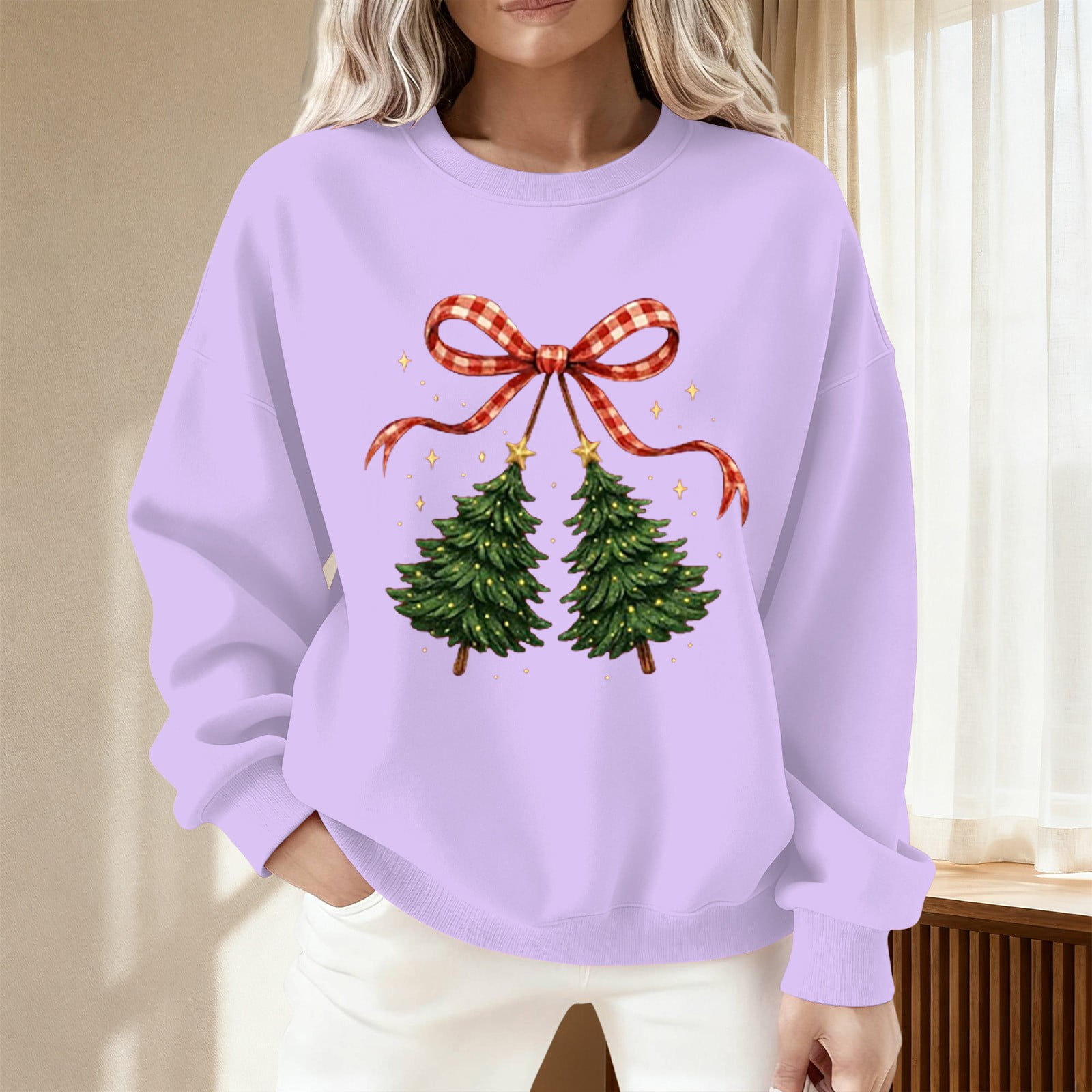 Fall Sweaters for Women Dressy Women's Merry Christmas Sweatshirt Cute ...