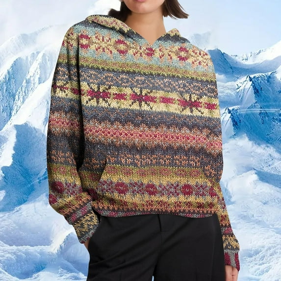 Fall Sweaters for Women Dressy Womens Hoodie Knitted Warm Stylish ...