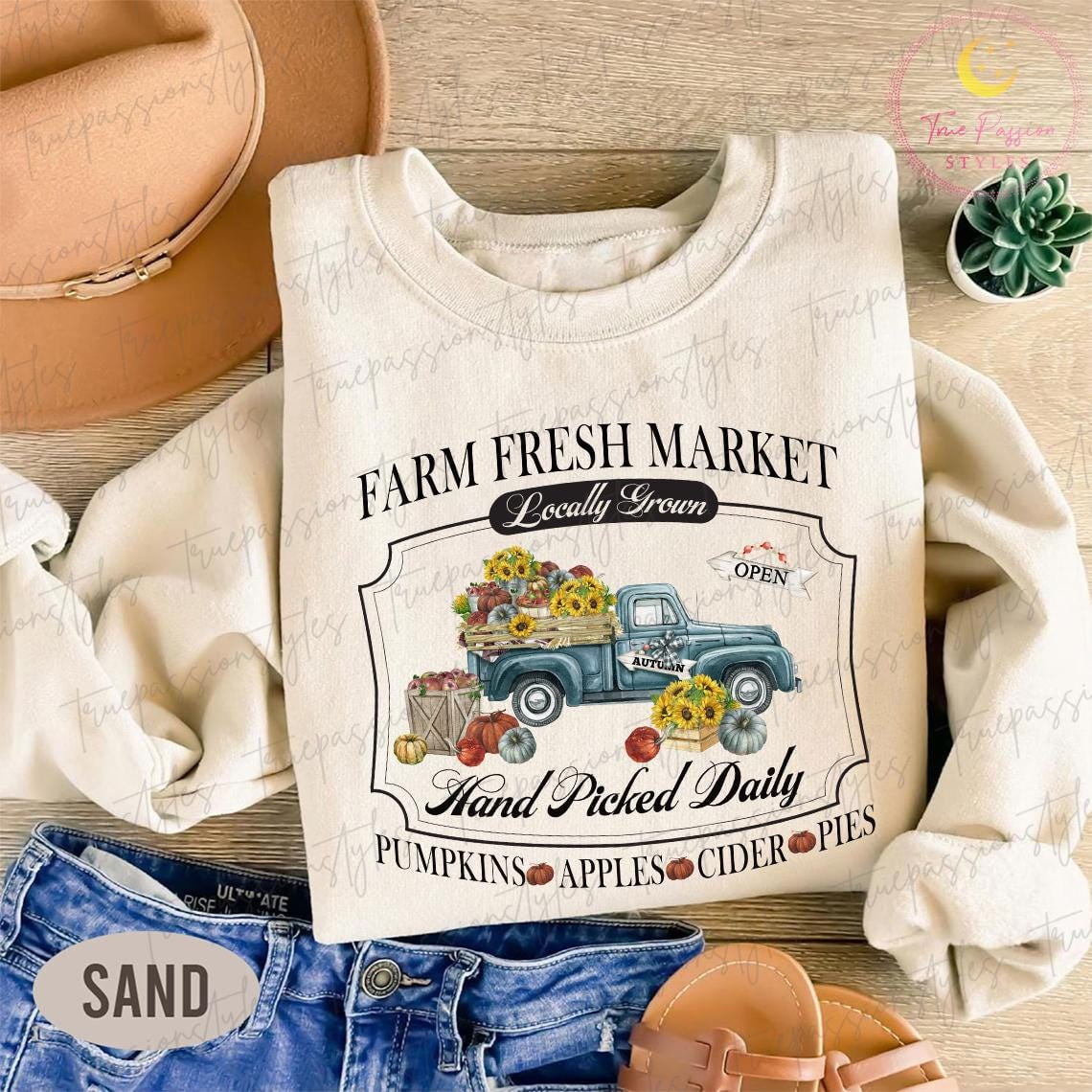Fall Sweatshirt, Farm Fresh Pumpkin Sweatshirt, Pumpkin Patch ...