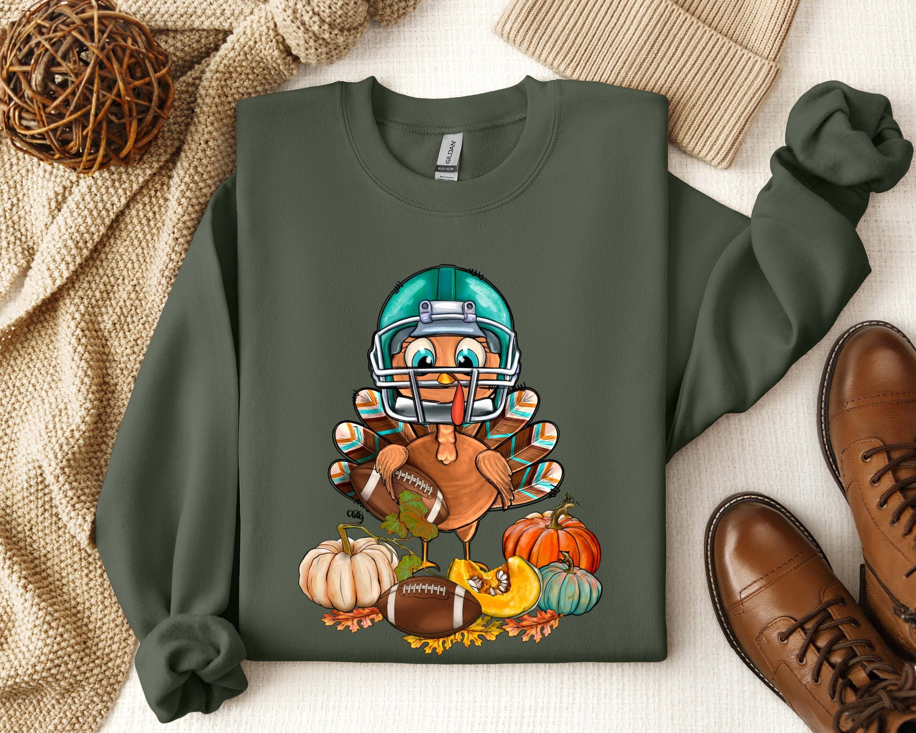 Fall T-Shirt for Women,Football Thanksgiving T-Shirt,Fall Clothing ...