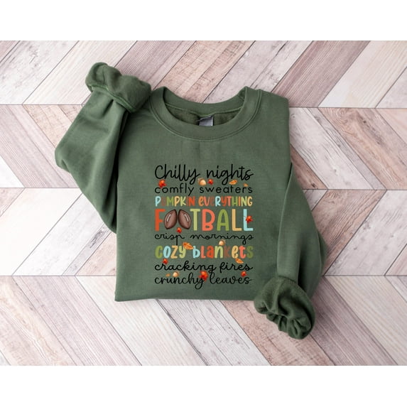 Fall T-Shirt for Women,Football Thanksgiving T-Shirt,Fall Clothing ...