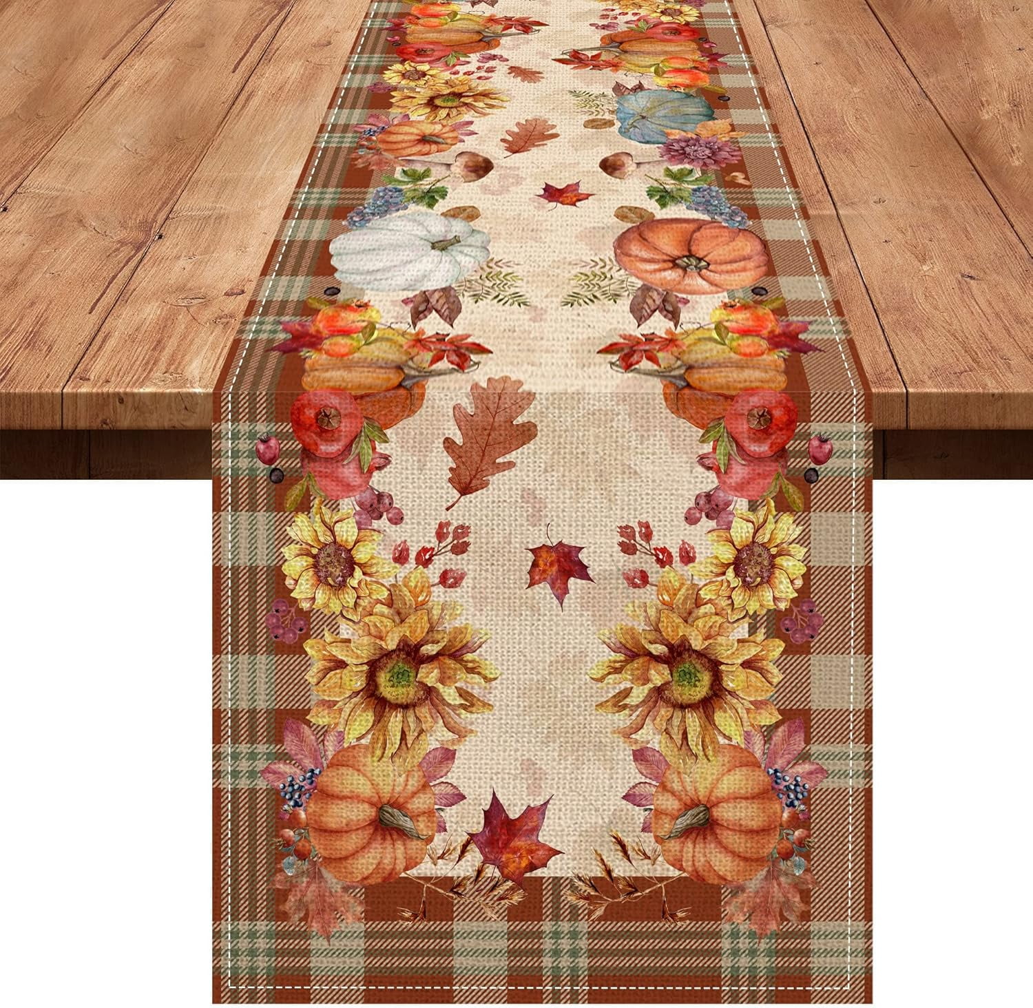 Fall Table Runner, Fall Runner for Table 13 x 72 Inches Long, Autumn ...