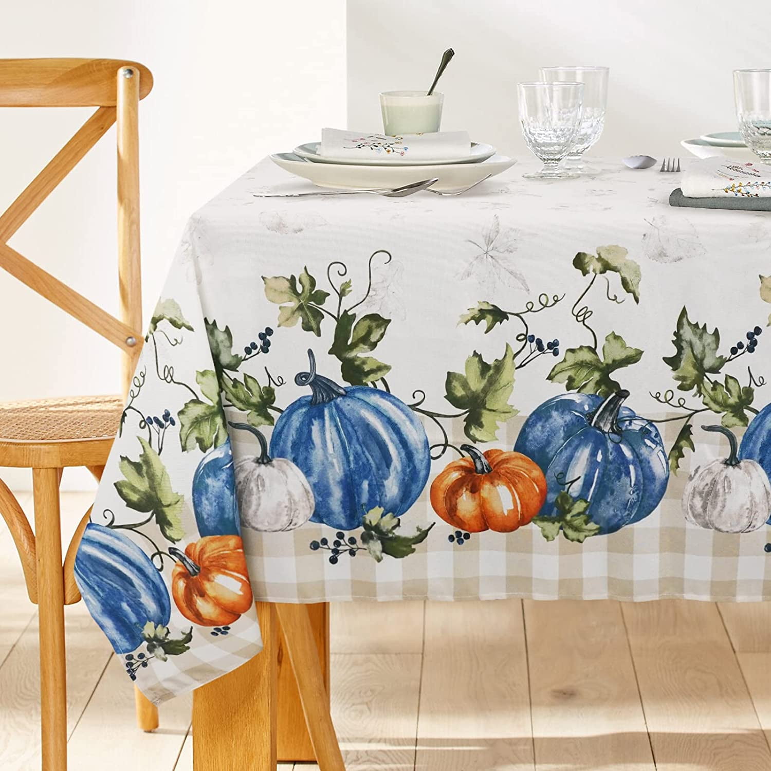 Fall Table Runner for Rectangle Tables 13x72 Inches Waterproof Fall ...
