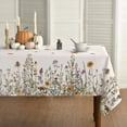 Fall Tablecloth 52 x 70 Inch Rectangular Spring Autumn Harvest ...