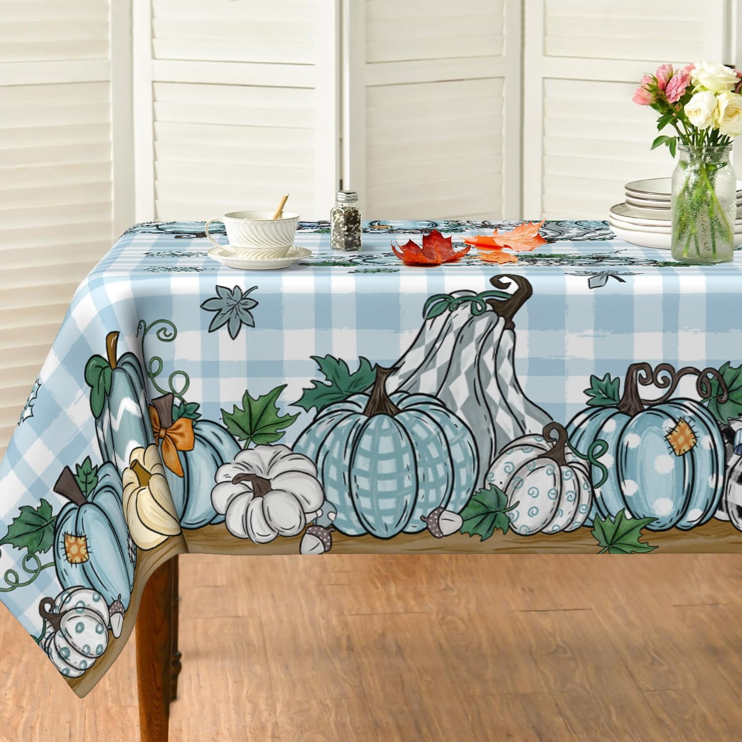 Fall Tablecloth 54×54 Inch, Fall Decorations Pumpkin Table Cloth for ...