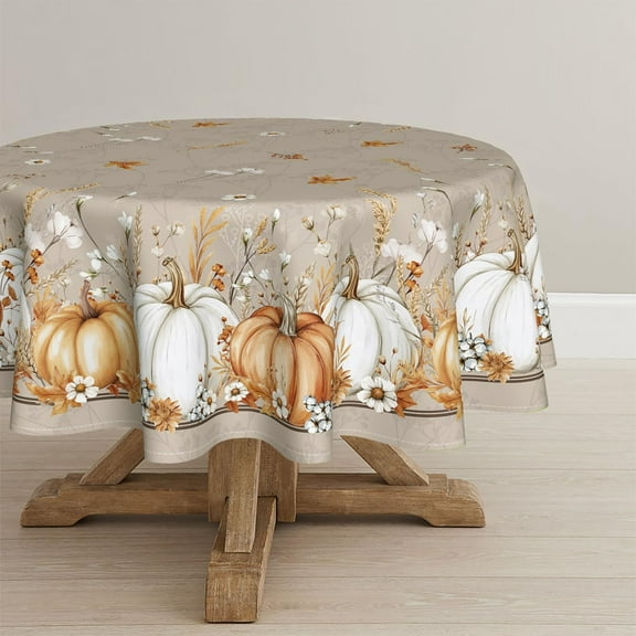 Fall Tablecloth 60×104 Inch Rectangular, Thanksgiving Autumn Harvest ...
