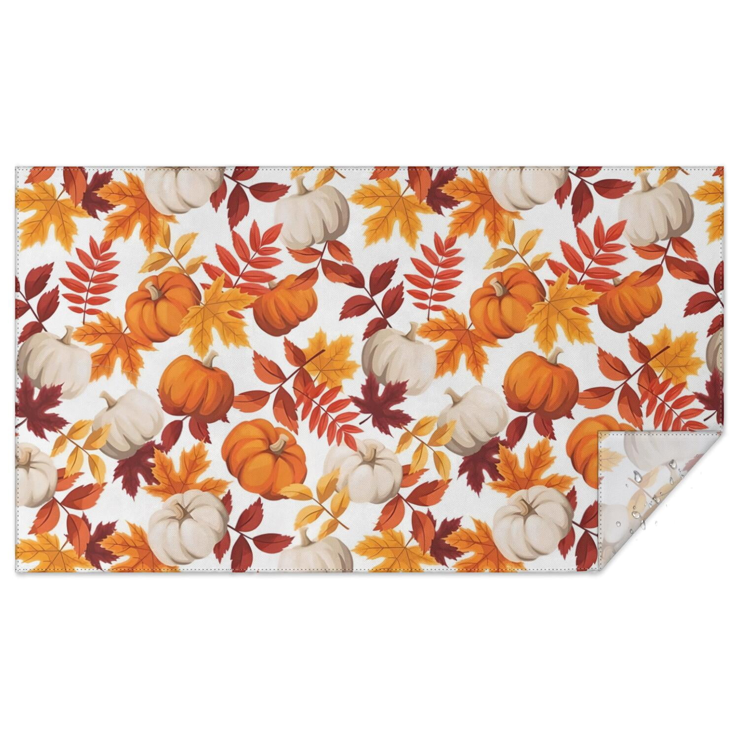 Fall Tablecloth 60x102 Inch Rectangular,Thanksgiving Autumn Harvest ...