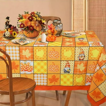 Thanksgiving Tablecloth Fall Tablecloth Autumn Table Cloths with ...
