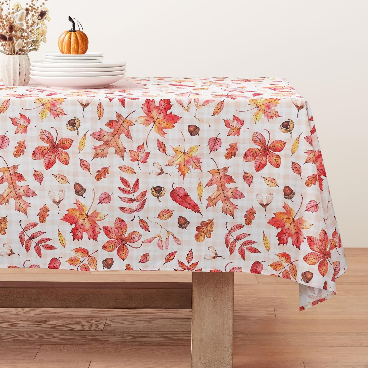 Fall Tablecloth Rectangular Thanksgiving Tablecloth,Leaf Tablecloth ...