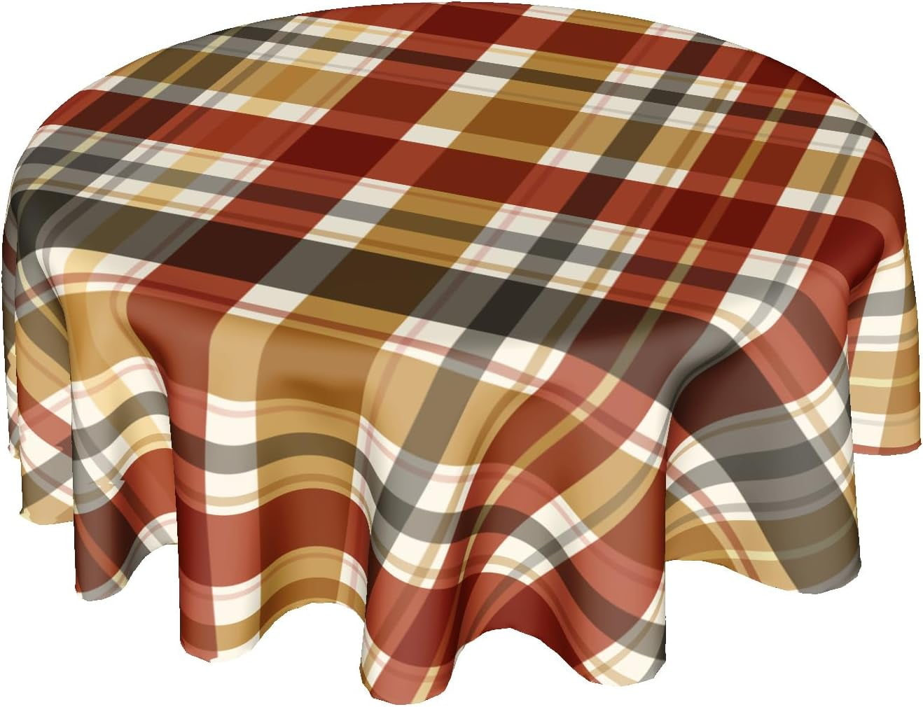 Fall Tablecloth Round 60 Inch Autumn Thanksgiving Table Cloths Round ...