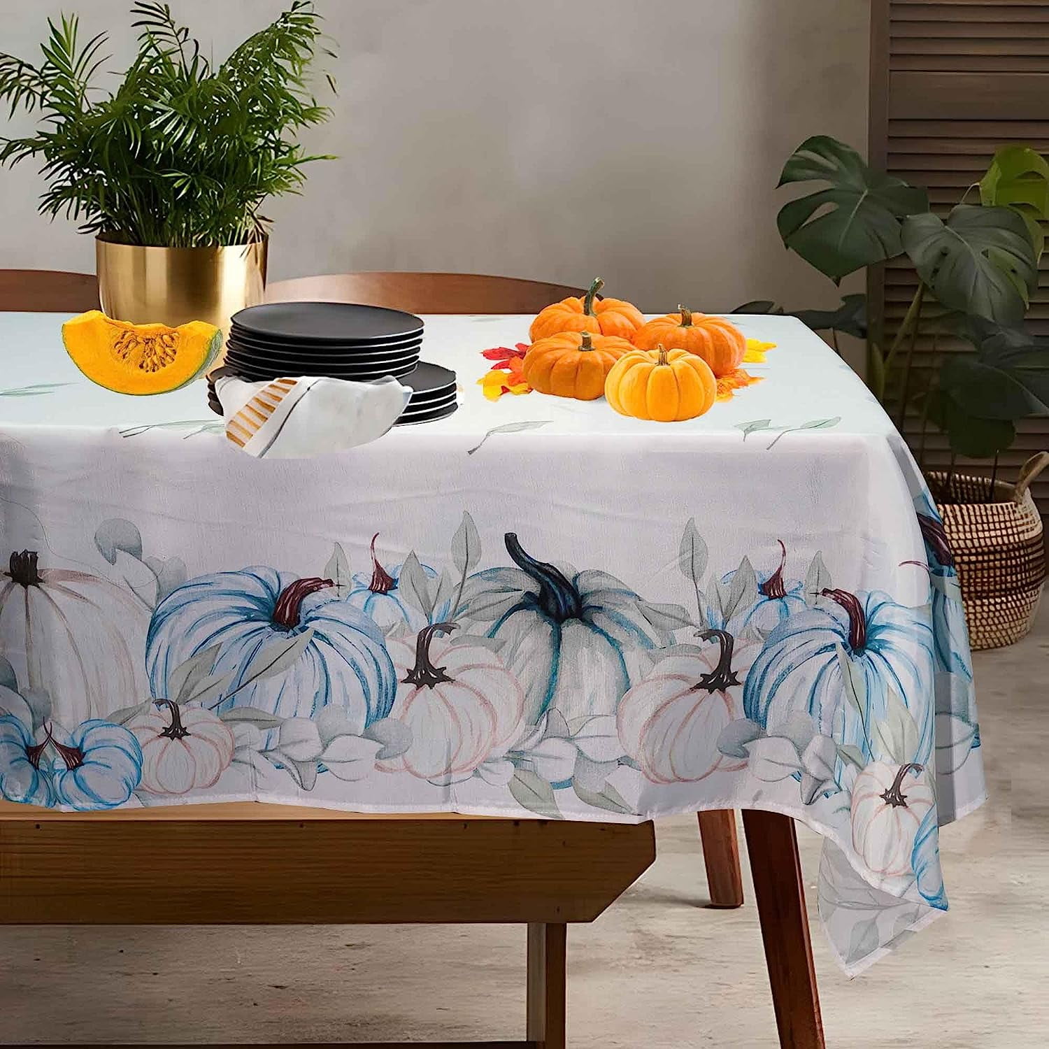 Fall Tablecloths for Rectangle Tables 60x84 Inches, Thanksgiving Table ...