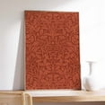 Fall Textile Poster Autumn Red Pattern Art Decor Vintage Poster ...