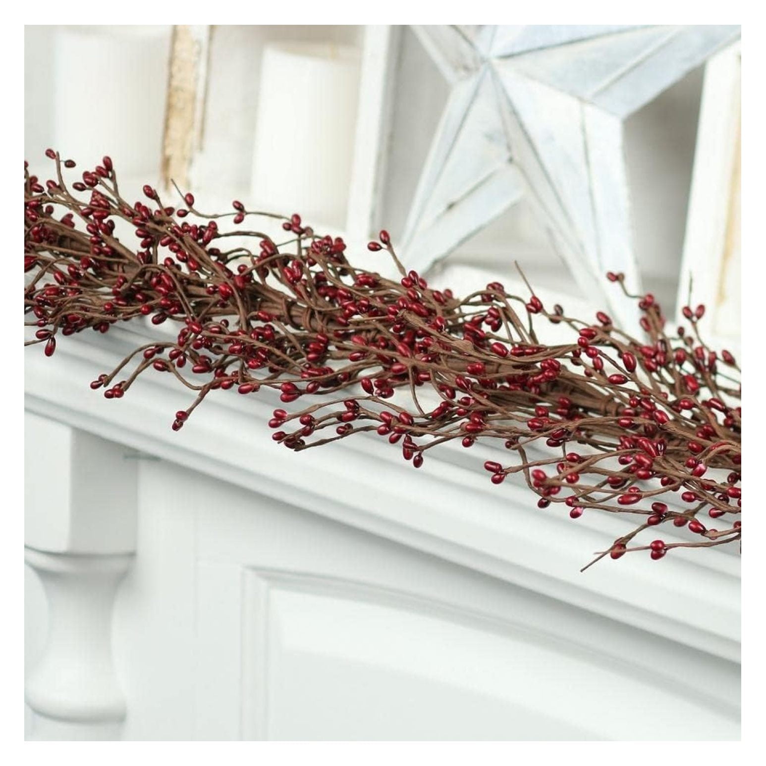 Fall and Thanksgiving Artificial Rich Burgundy Pip Berry - Year Round ...