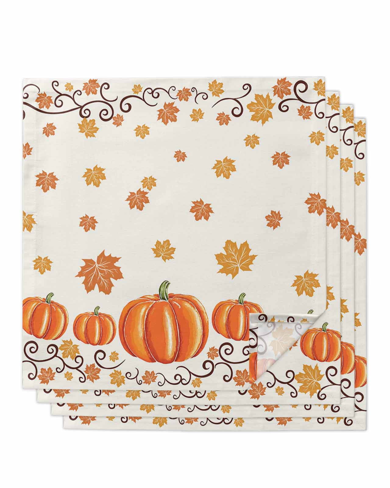 Fall Thanksgiving Cloth Napkins Set of 4 Reusable Dinner Napkins ...